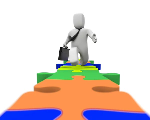 3d man businessman and colorful arrows, on white Stock Photo by ...