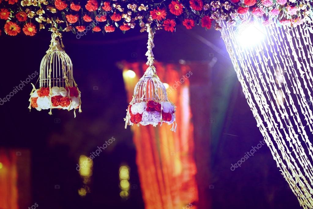 Beautiful wedding ceremony design decoration elements. — Stock Photo ...