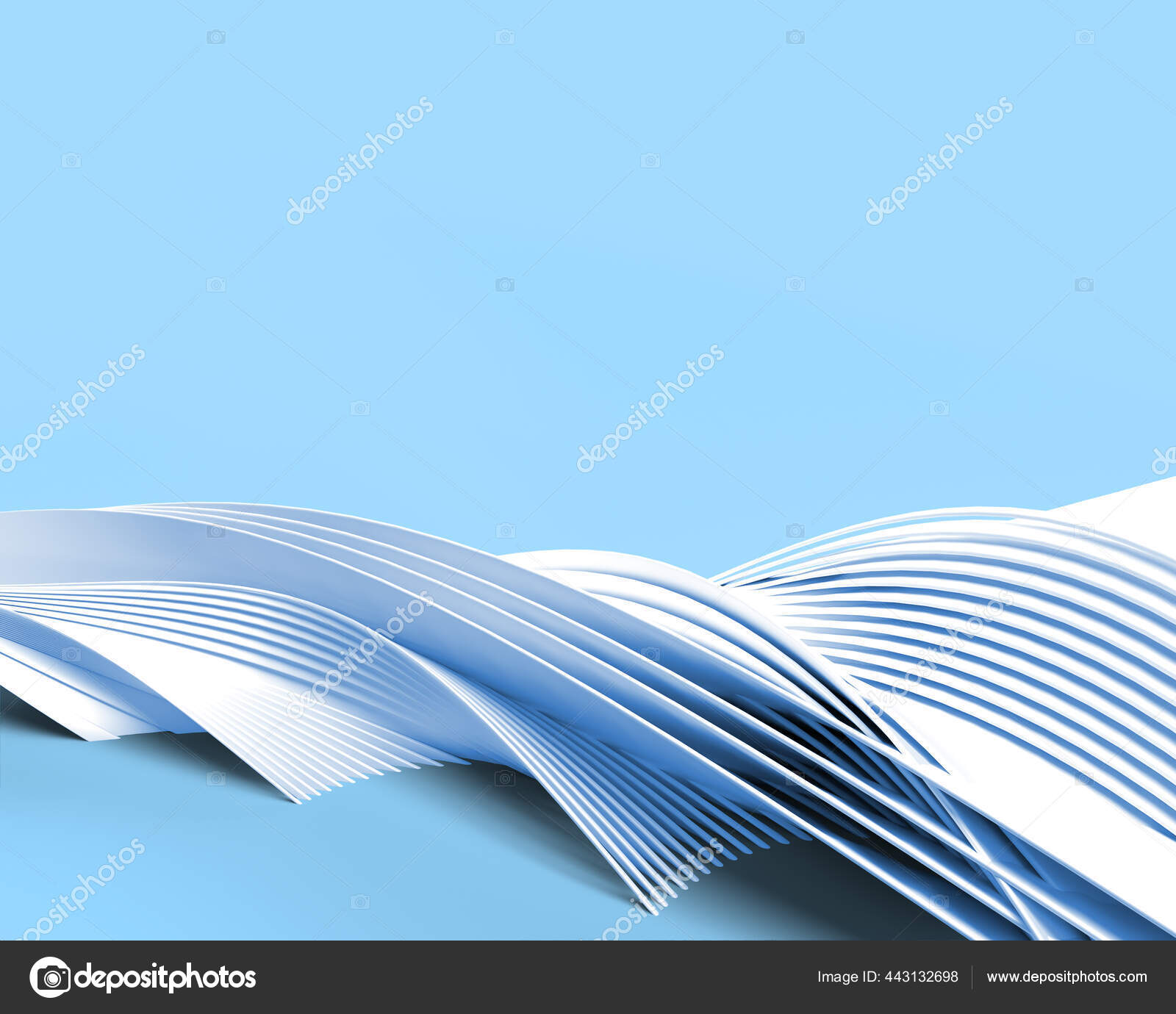 Render Wave Band Surface Abstract Background Digital Illustration ...