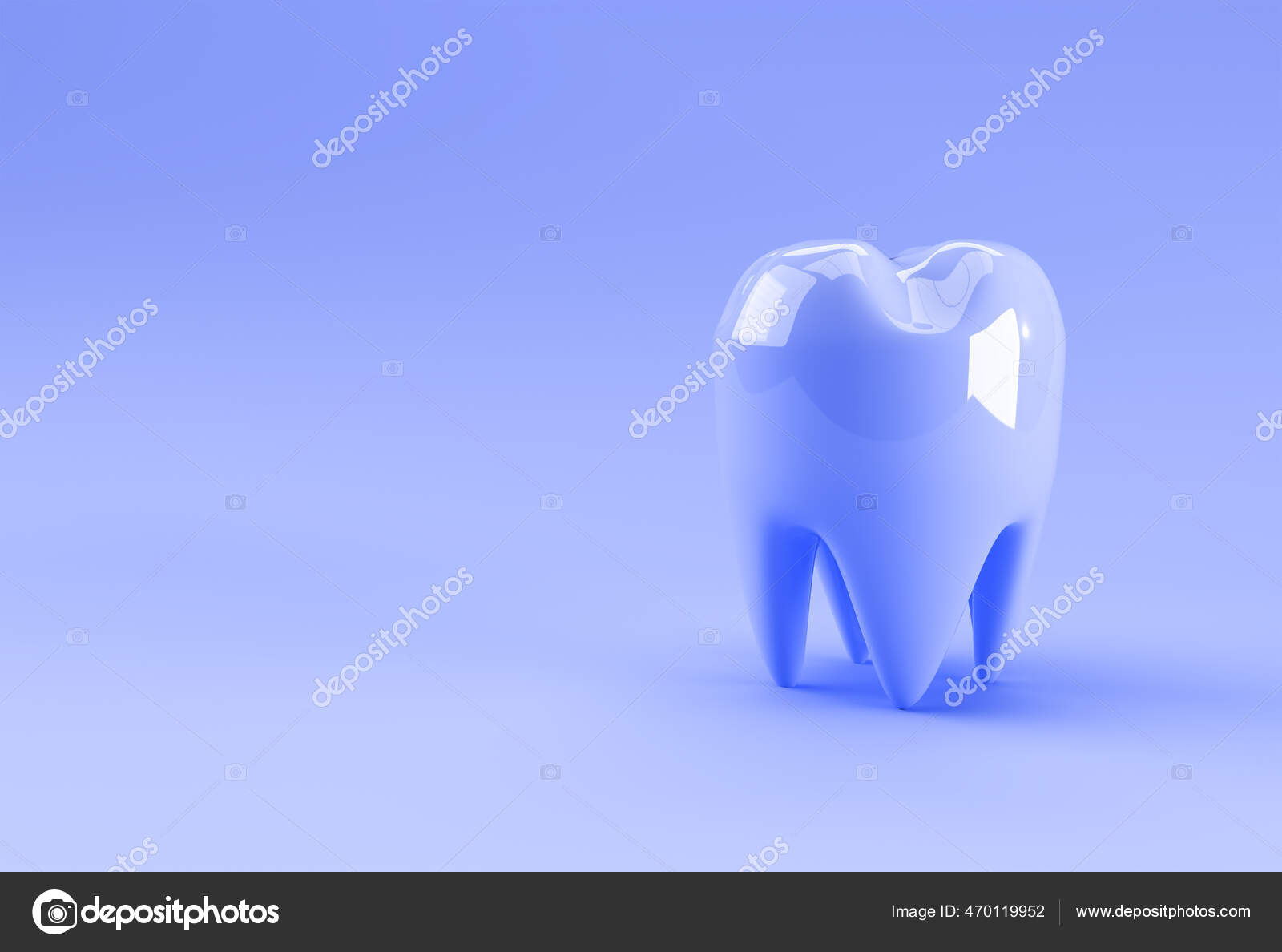 Dental Model Premolar Tooth Rendering — Stock Photo © redshinestudio ...