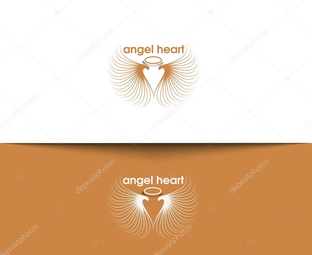 Angel coração vetor logotipo imagem vetorial de © redshinestudio #53342215