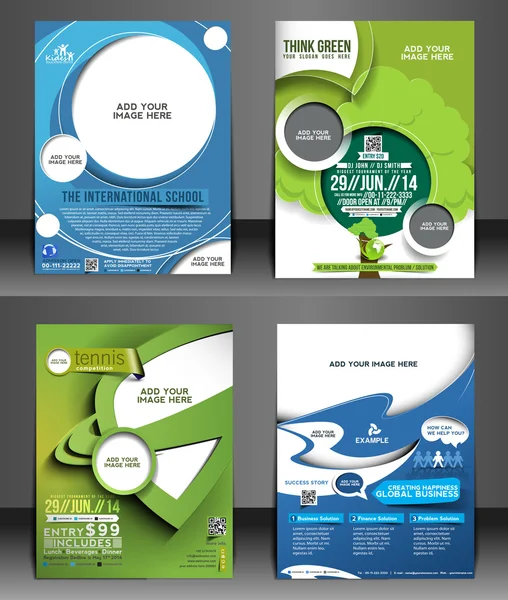 Presentation of flyer design — Stock Vector © redshinestudio #14129792