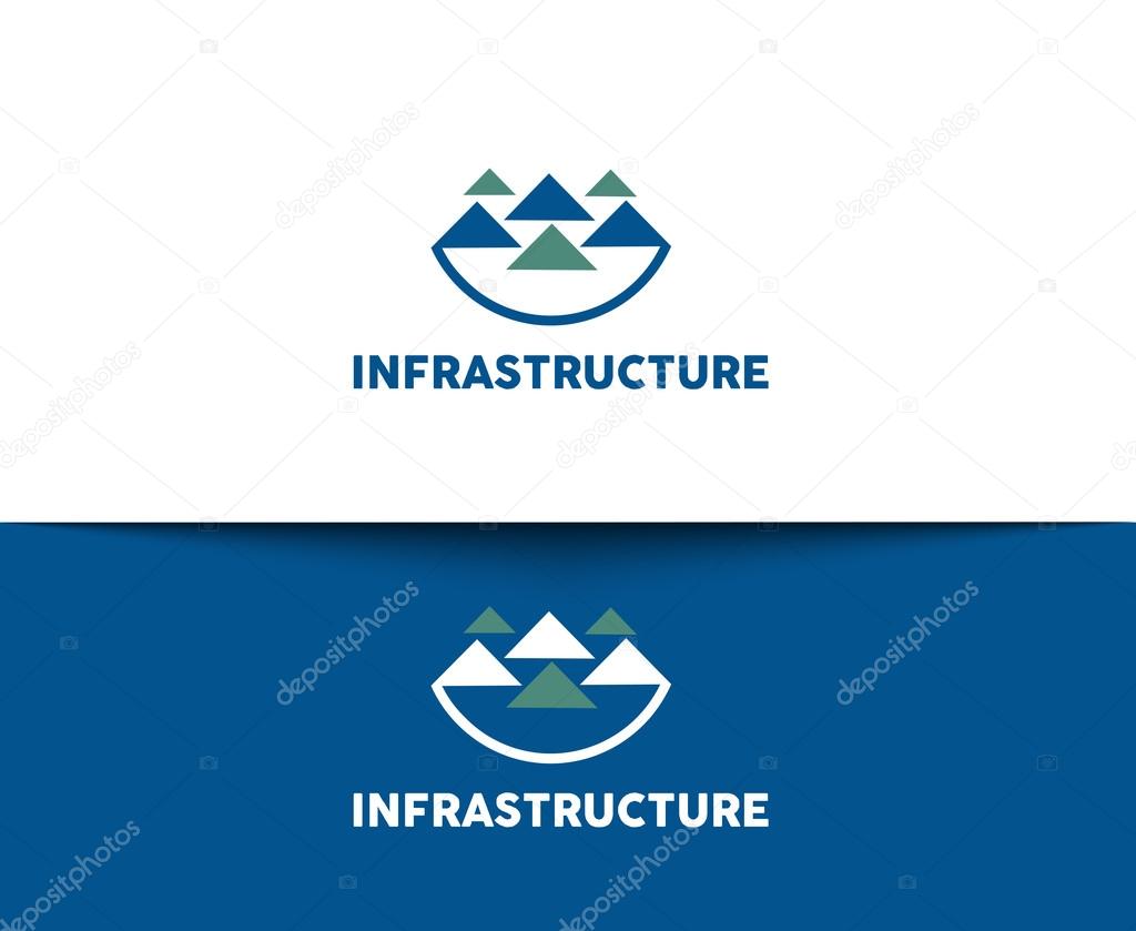 Infrastructure Logo Stock Vector Image by ©redshinestudio #77842372
