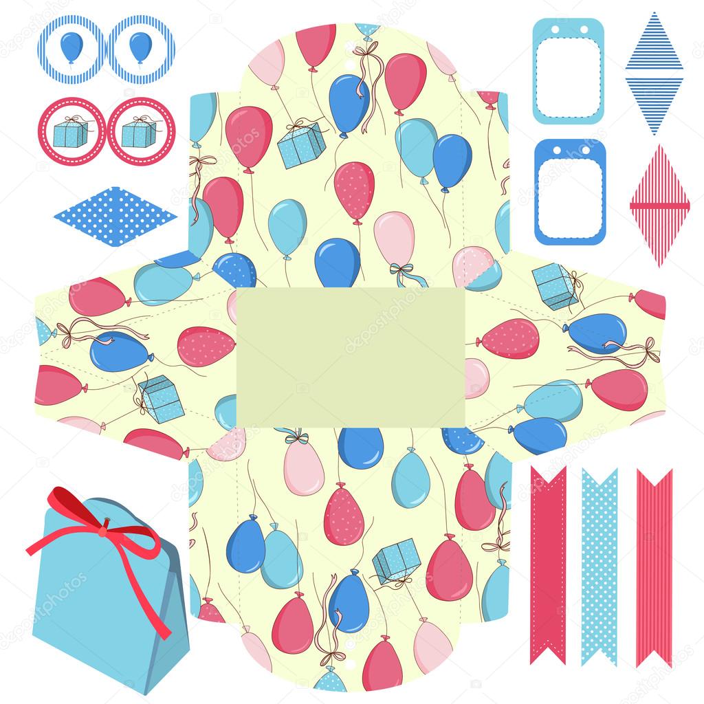 Gift box template party set Stock Vector Image by ©yaskii #68282431