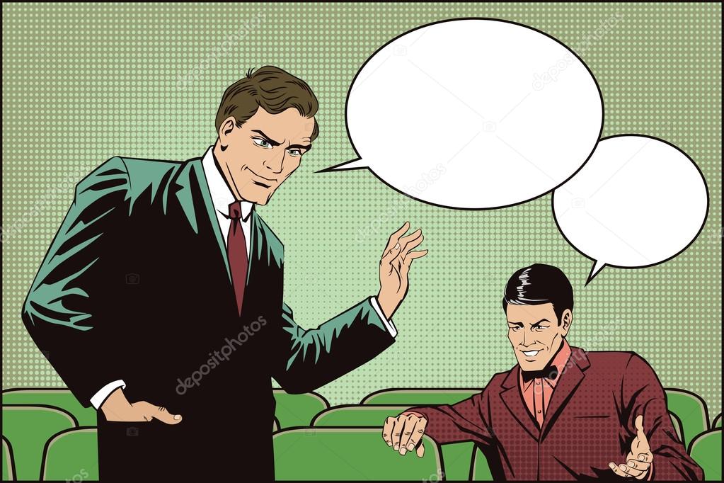 People in retro style. Talking man. Stock Vector Image by ©bomg11 ...