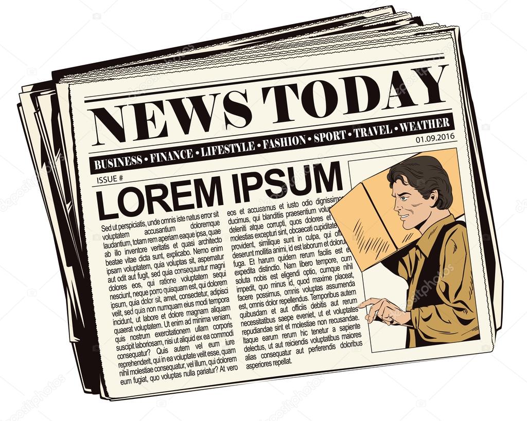 Newspaper Column Clipart