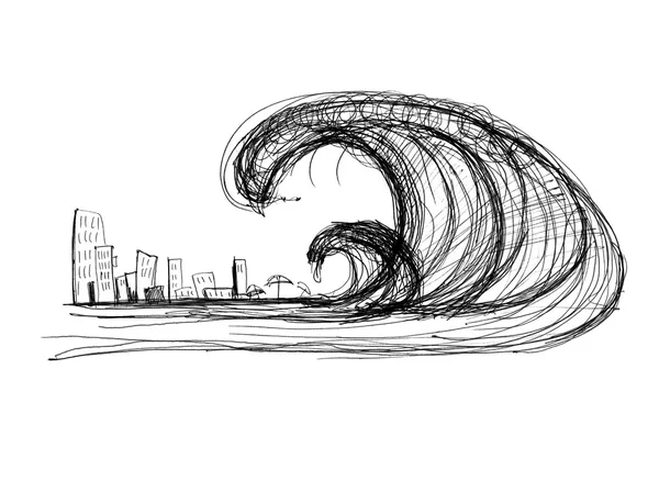 Tsunami Drawing