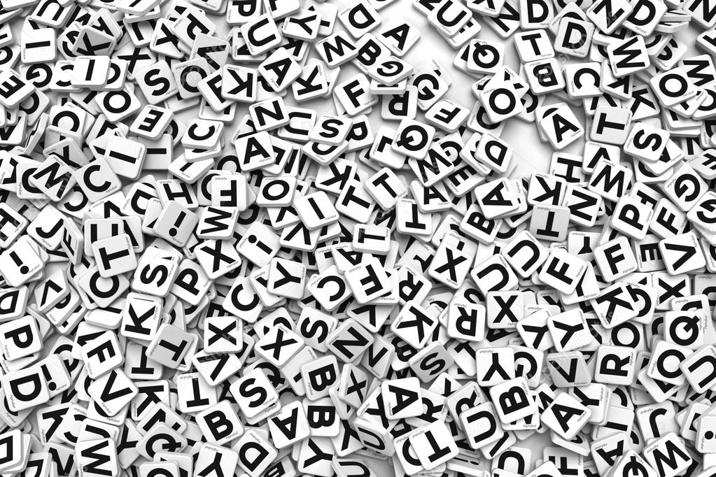 Letter tiles background Stock Photo by ©franckito 100427888