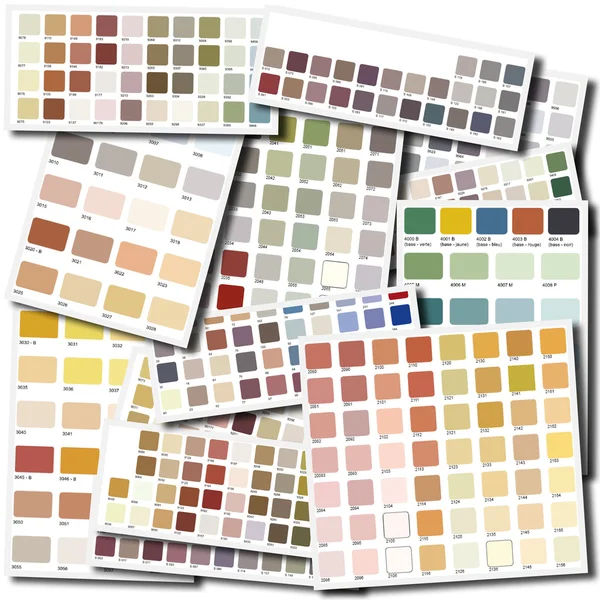 Collection of color swatches Stock Photos, Royalty Free Collection of ...