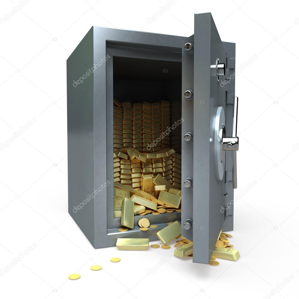 Safe full of gold — Stock Photo © franckito #65896271