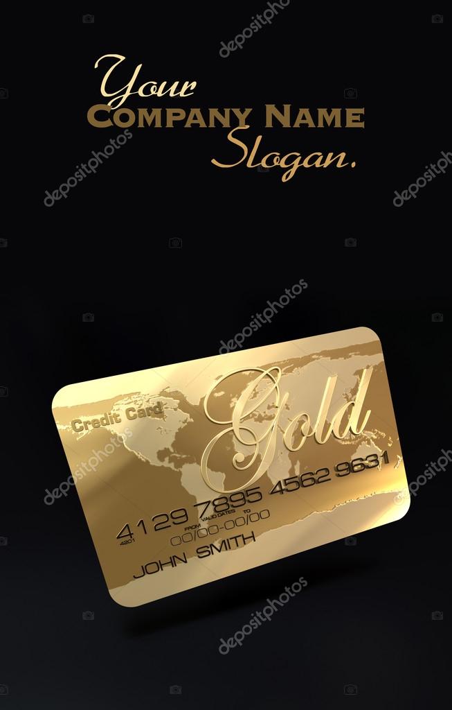 Gold credit card — Stock Photo © franckito #65898881
