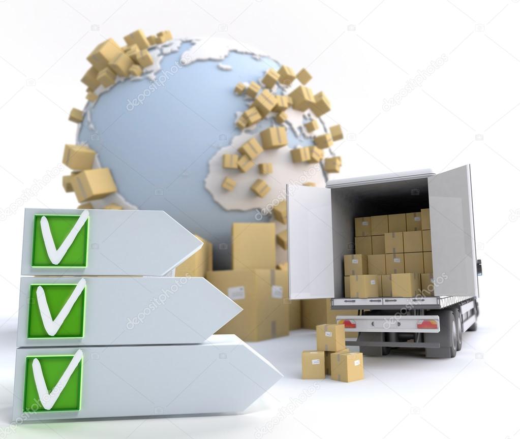 Road Transport checklist — Stock Photo © franckito #74334745