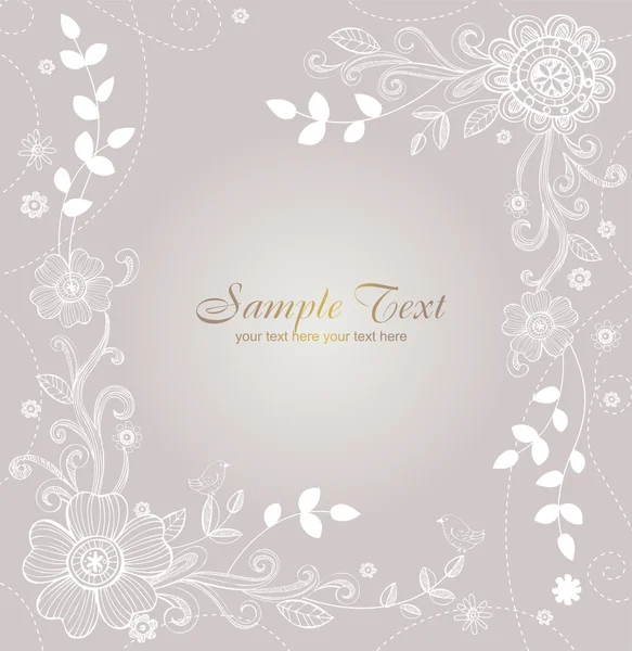 Wedding card or invitation with abstract floral background. Stock ...