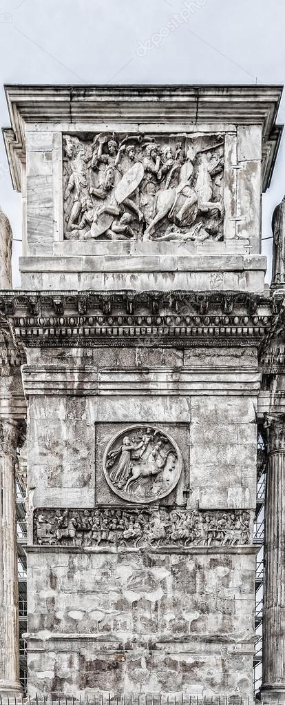 Roman Arch of Constantine Side Detail Stock Photo by ©Tonygers 95270634