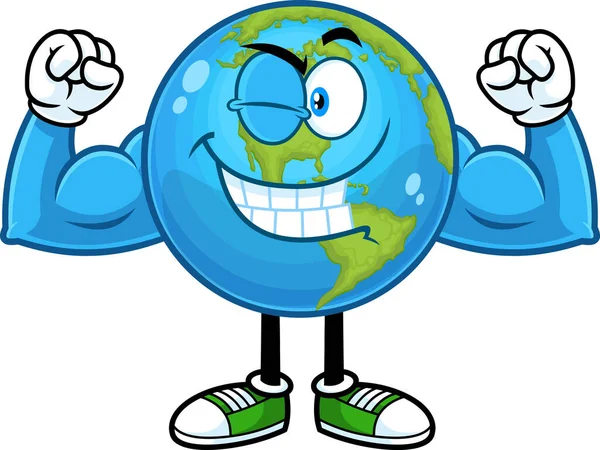 Ill Planet Earth Cartoon Character Vector Illustration Stock Vector by ...