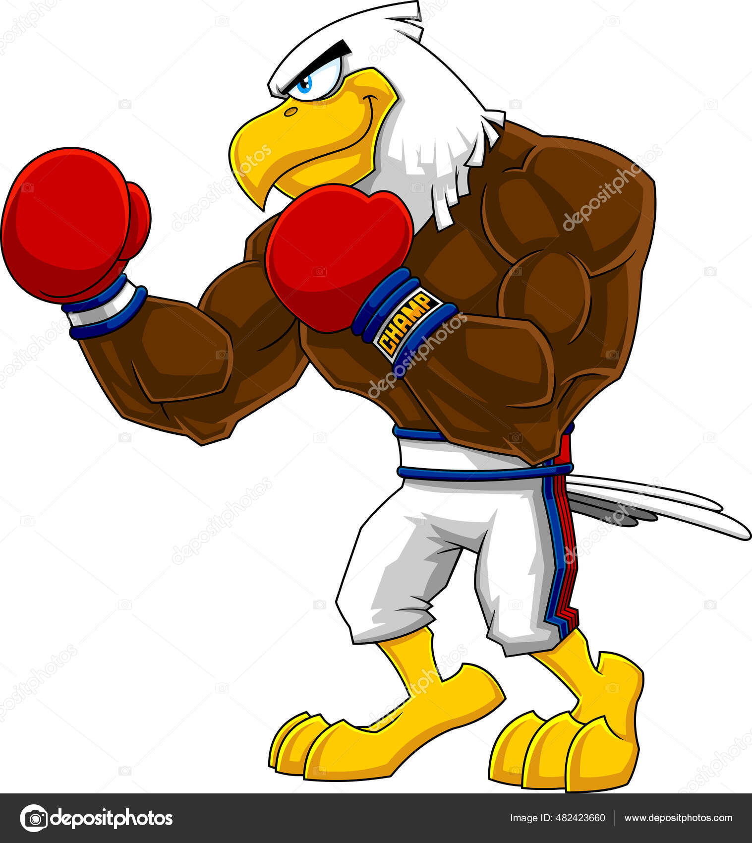 Clipart Di Guantoni Da Boxe Dei Cartoni Animati Vettoriali Stock