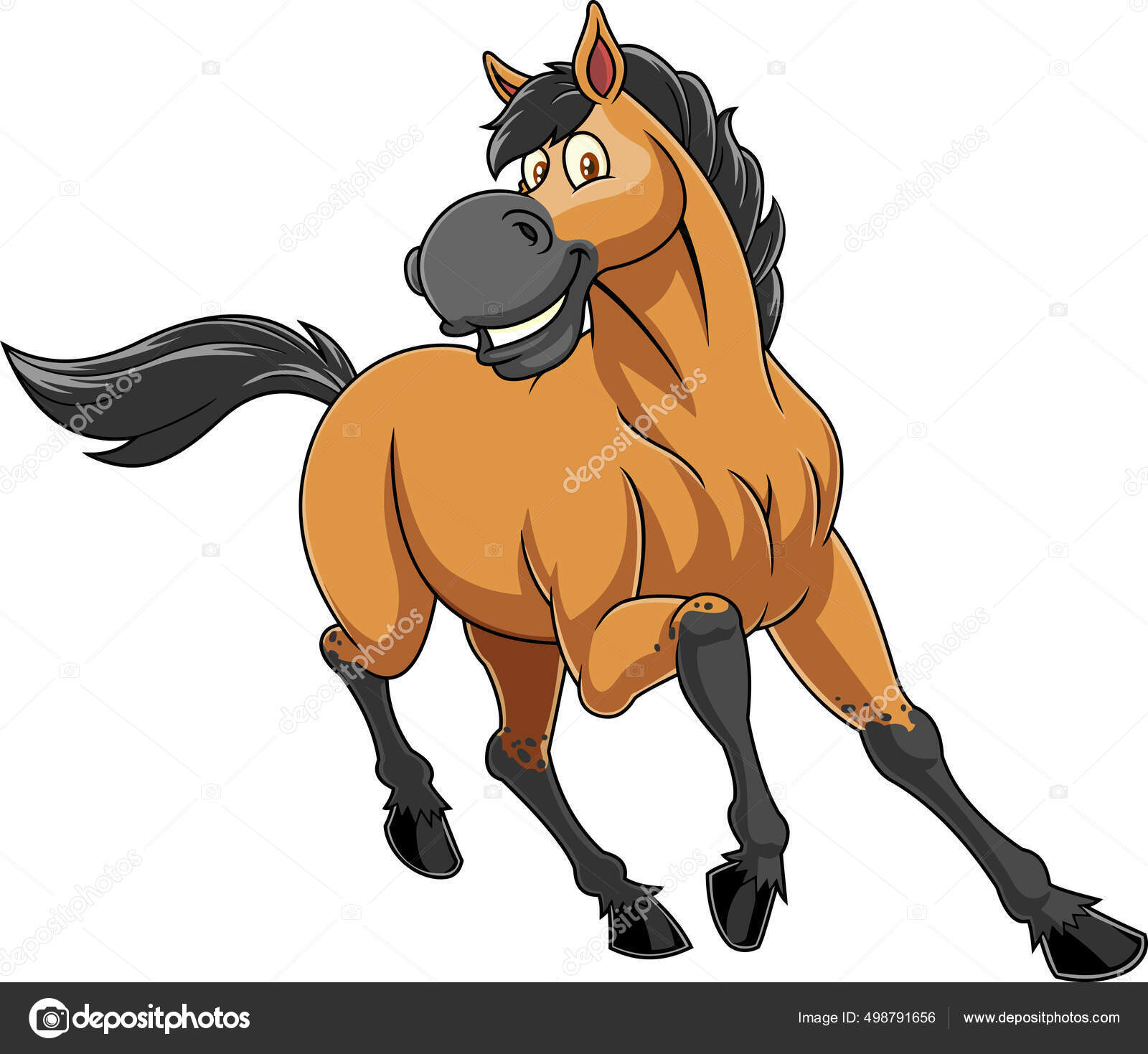 Illustration Horse Mane Stock Vector by ©HitToon 498791656