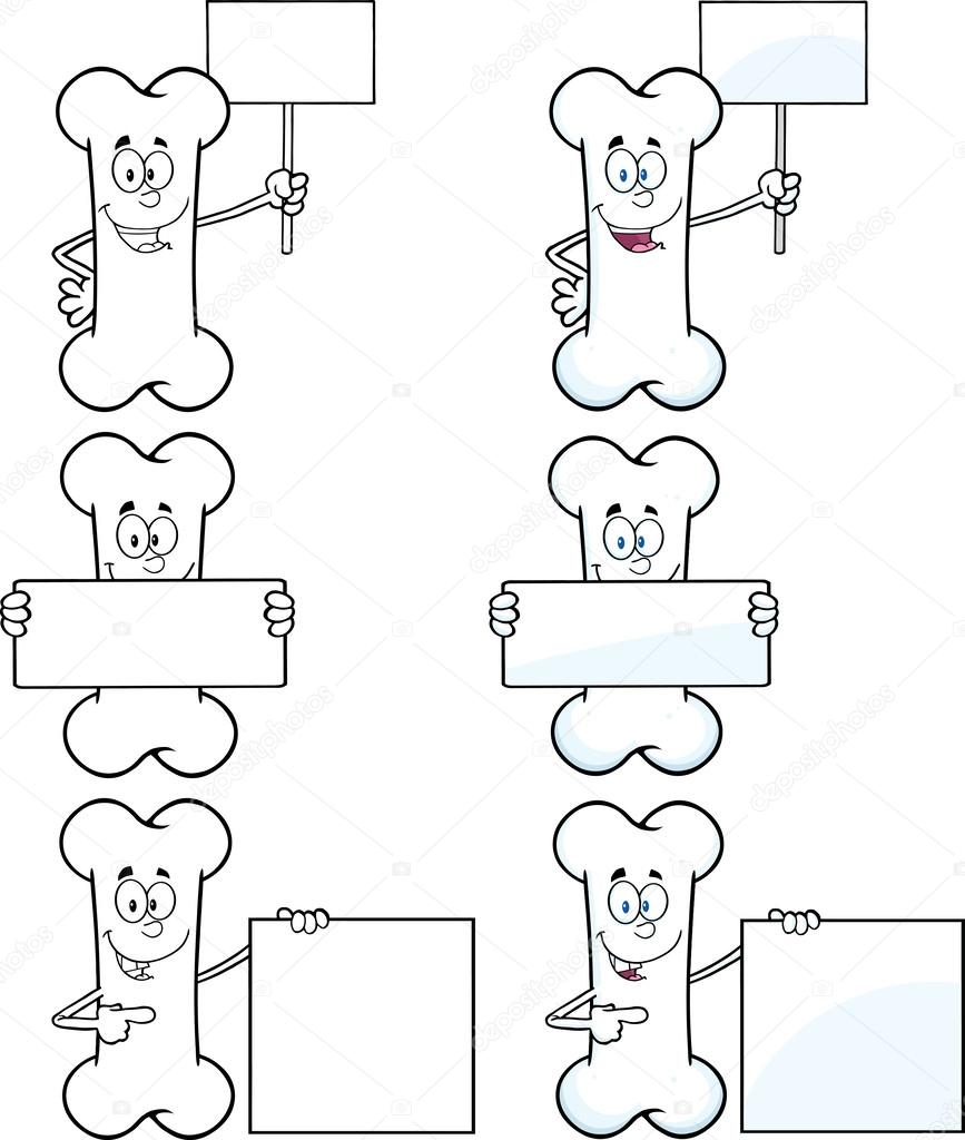 Funny Bone Cartoon Character 3. Collection Set — Stock Photo © HitToon ...