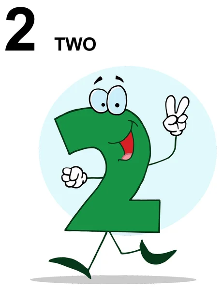 Funny Cartoon 2 Number Stock Vector Image by ©HitToon #61077177