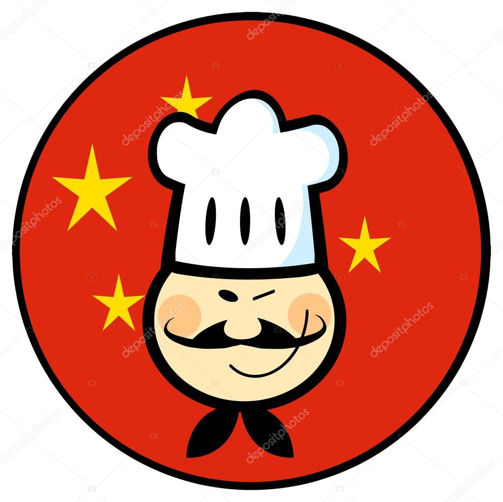 Cartoon chef with China flag Stock Vector by ©HitToon 61065347