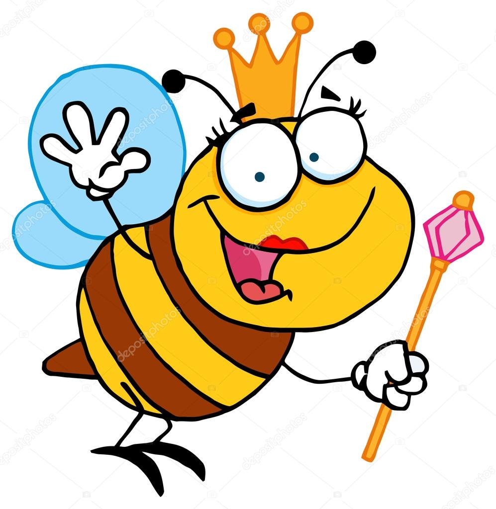 Cartoon Queen bee Character Stock Vector Image by ©HitToon #61065711