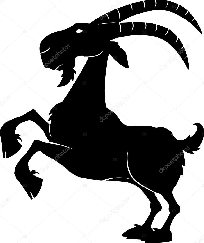 Black Ram Illustration Isolated Stock Vector Image by ©HitToon #61065743