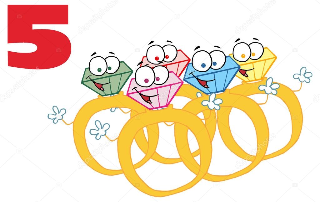 Calendrier de Noël avec numéro cinq Vecteur par ©HitToon 61068151