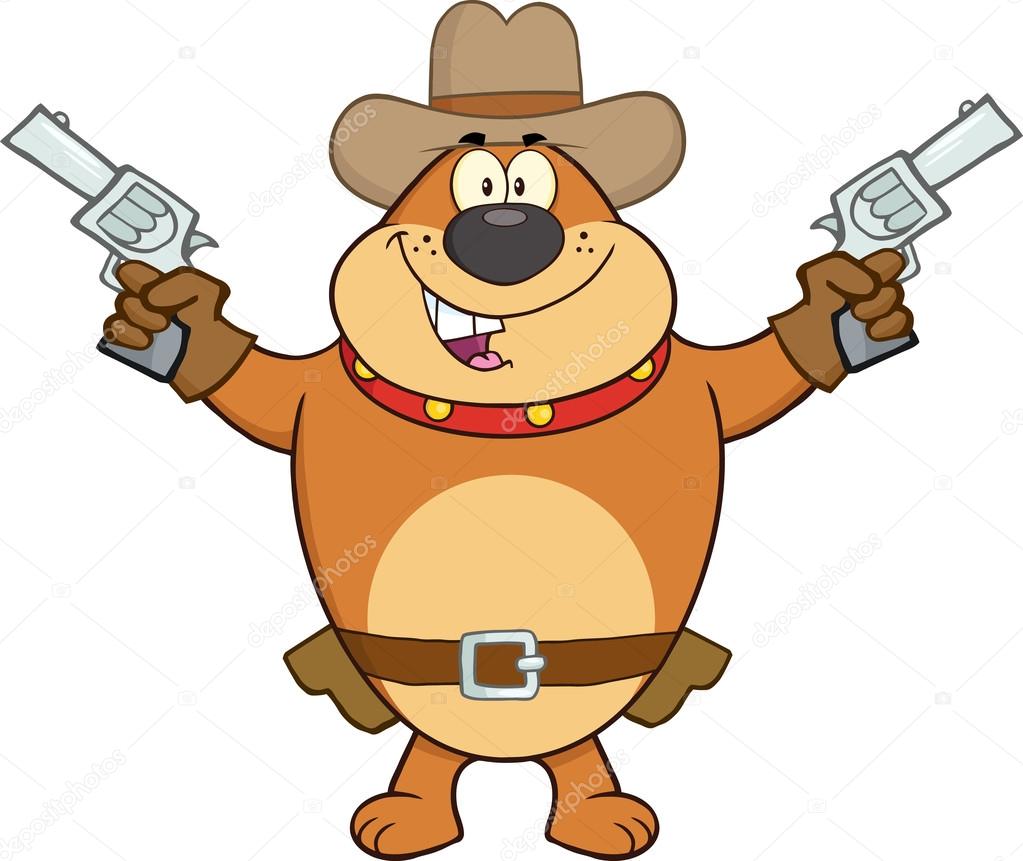Two Guns Clipart