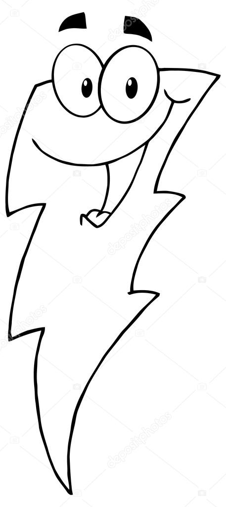 Lightning Cartoon Character Stock Vector Image by ©HitToon #61069895