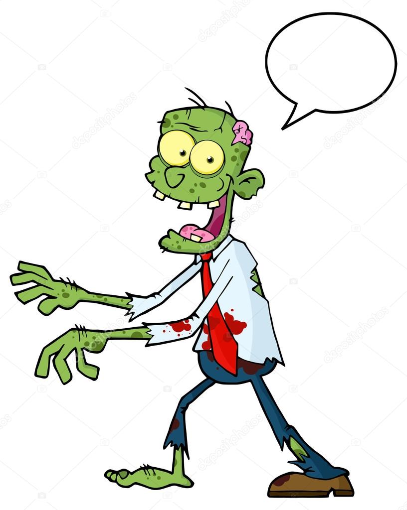 Cartoon Zombie Walking Stock Vector Image by ©HitToon #61069945