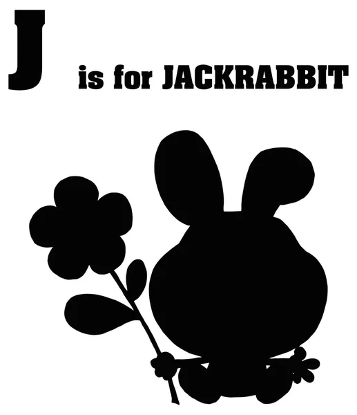 Alphabet letter J with jackrabbit Stock Vector by ©HitToon 61069943