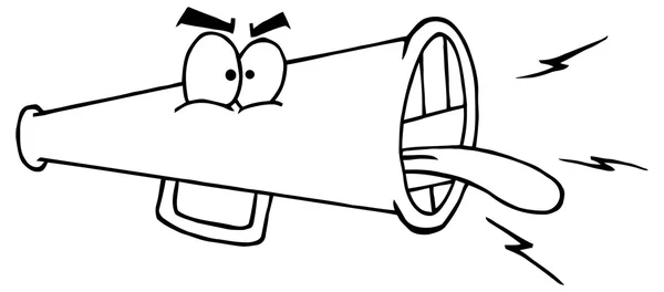 Outlined Angry Megaphone — Stock Photo © HitToon #4727713