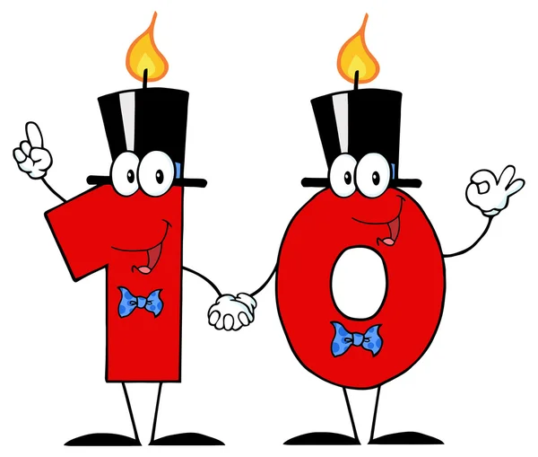 Number Ten Cartoon Character Stock Vector by ©HitToon 61083537