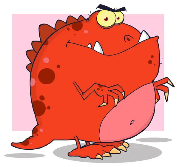 Caveman And Angry Dinosaur Stock Vector Image by ©HitToon #61067703