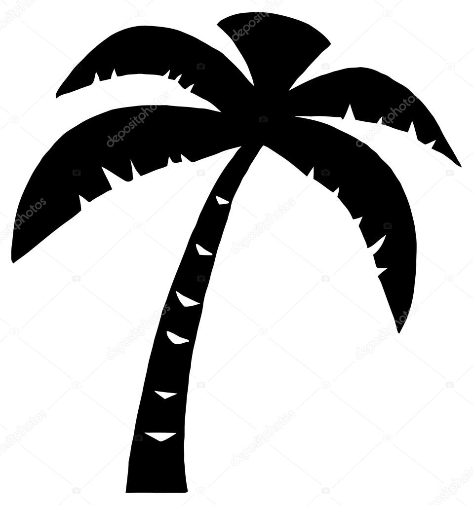 Palm Three Silhouette Stock Vector Image by ©HitToon #61071021