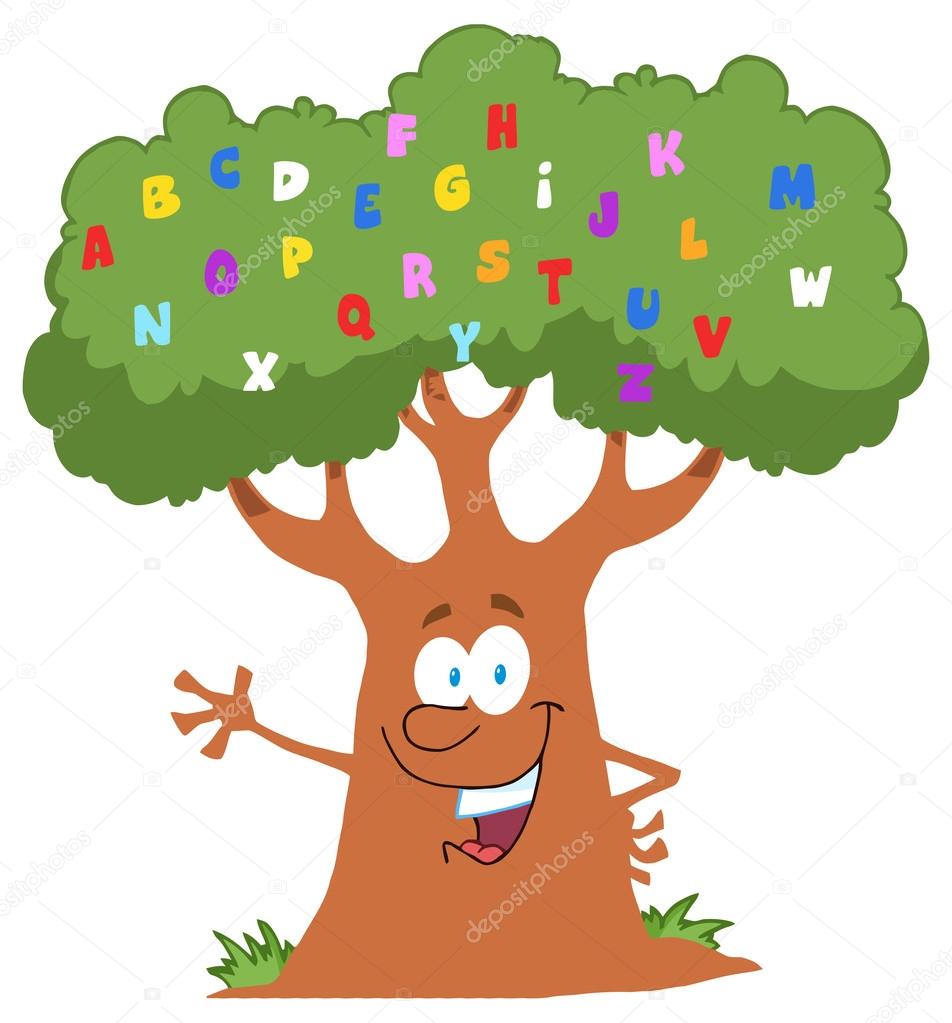 Tree Character With English Alphabet Stock Vector Image by ©HitToon ...