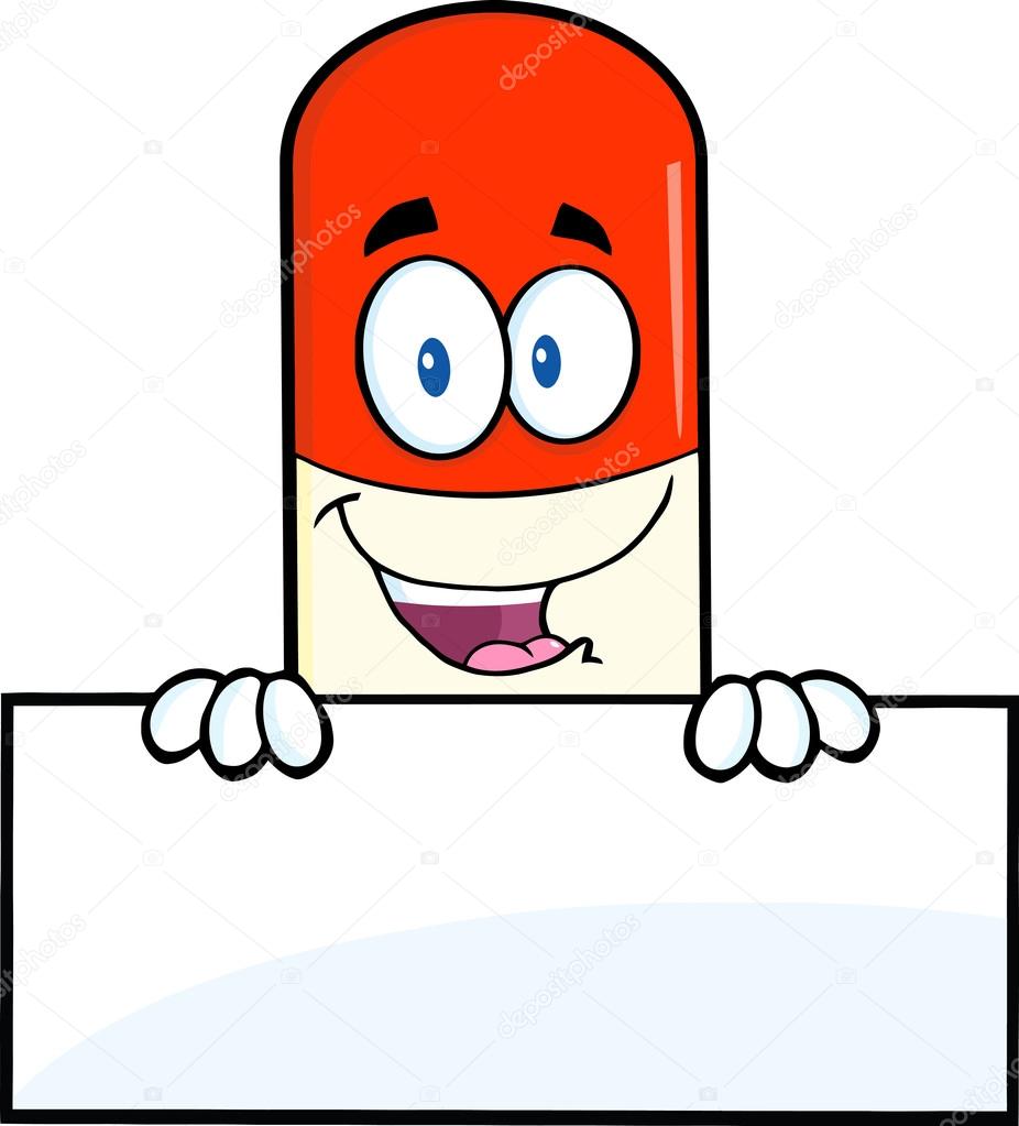 Carácter de la píldora cápsula de dibujos animados Stock Vector by ...