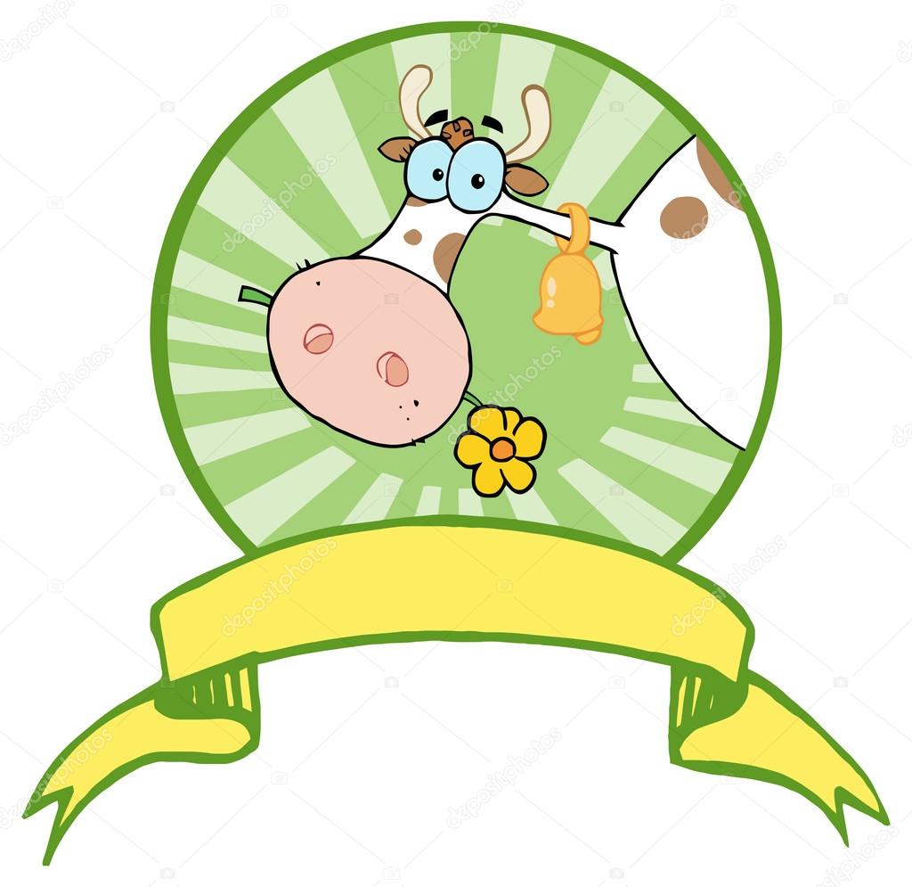 Cartoon Logo Mascot - Farm Cow — Stock Vector © HitToon #61077497