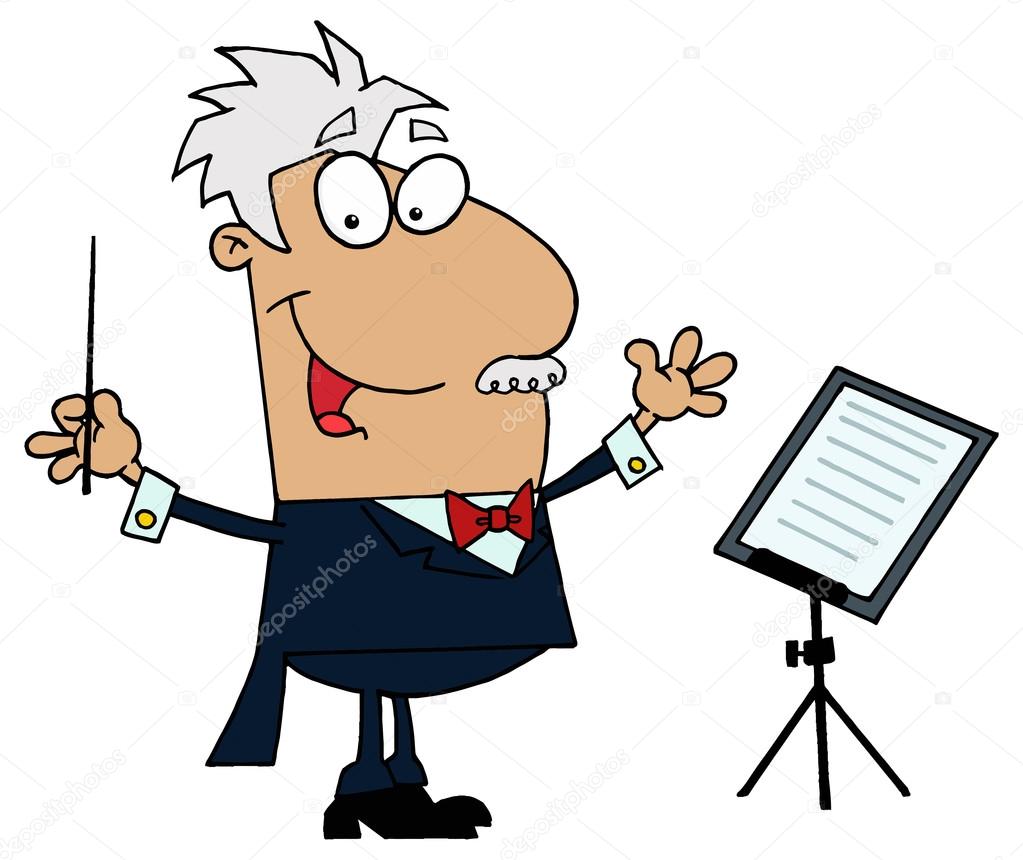 autor de la música de dibujos animados — Vector de stock © HitToon ...