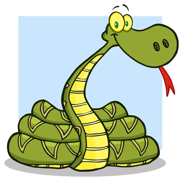 Snake cartoon character | Snake Cartoon Character — Stock Photo ...