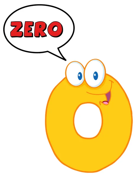 Images: zero cartoon | Number Zero Cartoon Character — Stock Photo ...