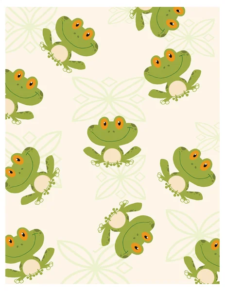 Frogs pattern — Stock Vector © sarininka #2372673