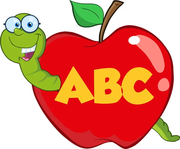 Pomme avec ver images vectorielles, Pomme avec ver vecteurs libres de ...