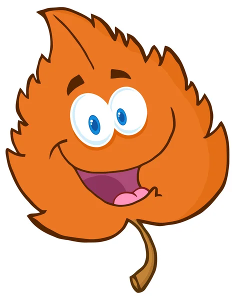 Orange Leaf Cartoon Character — Stock Photo © HitToon #13964924