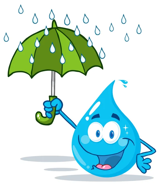 Smiling Water Drop — Stock Vector © HitToon #61078395