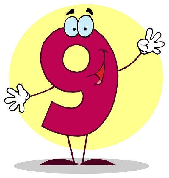 Number Cartoon Clipart