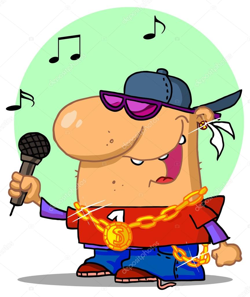 Cartoon rapper character Stock Vector Image by ©HitToon #61081927