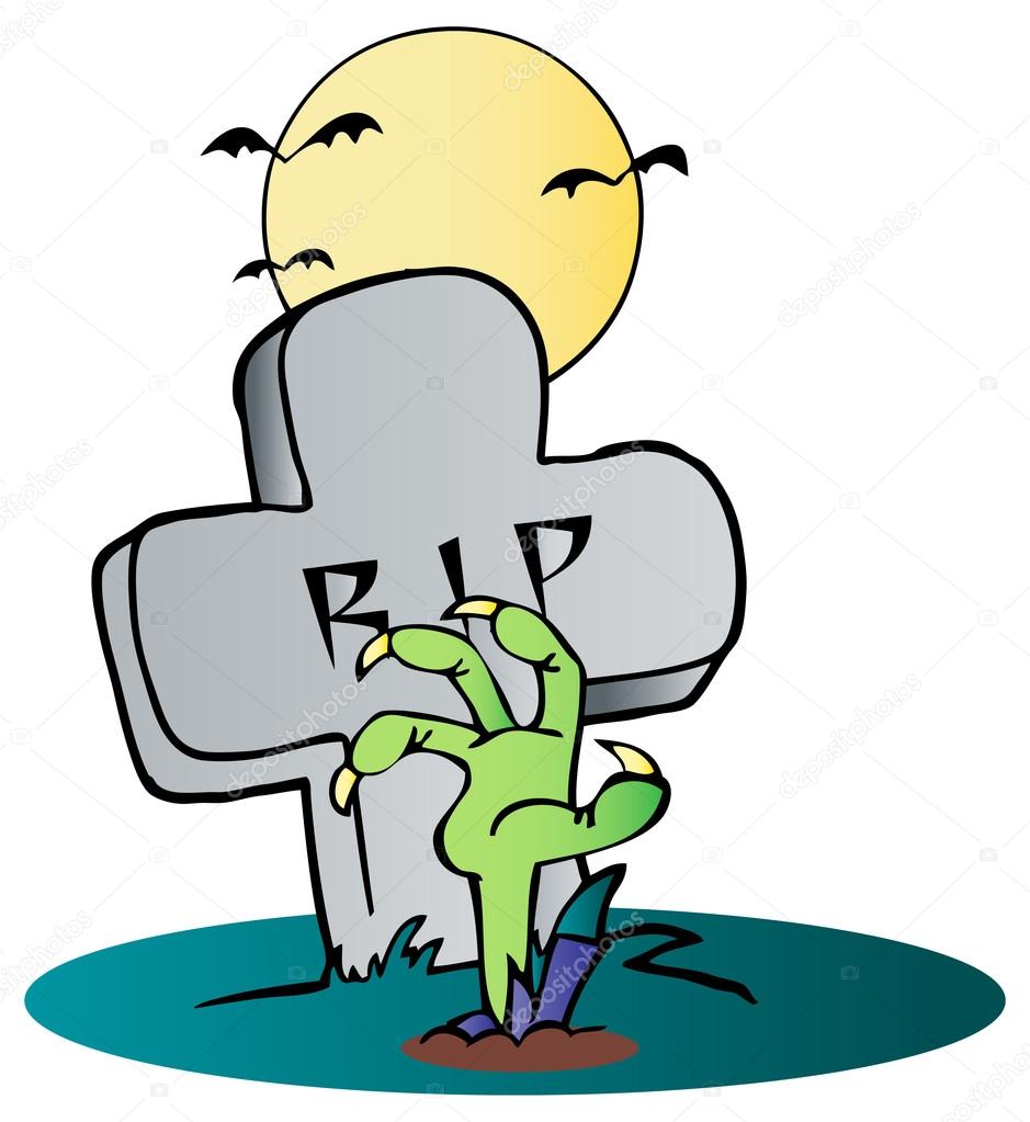 Zombie Hand Reaching Up Stock Vector Image by ©HitToon #61083991