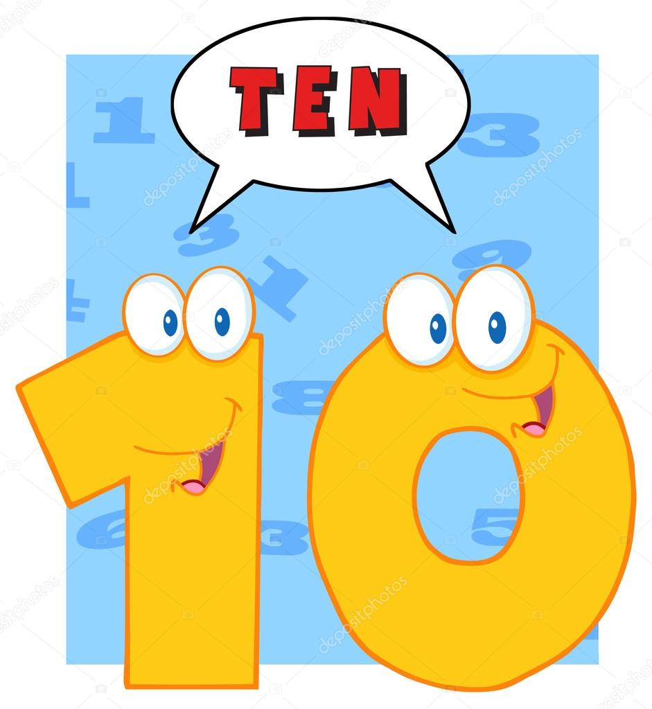 Number Ten Clip Art