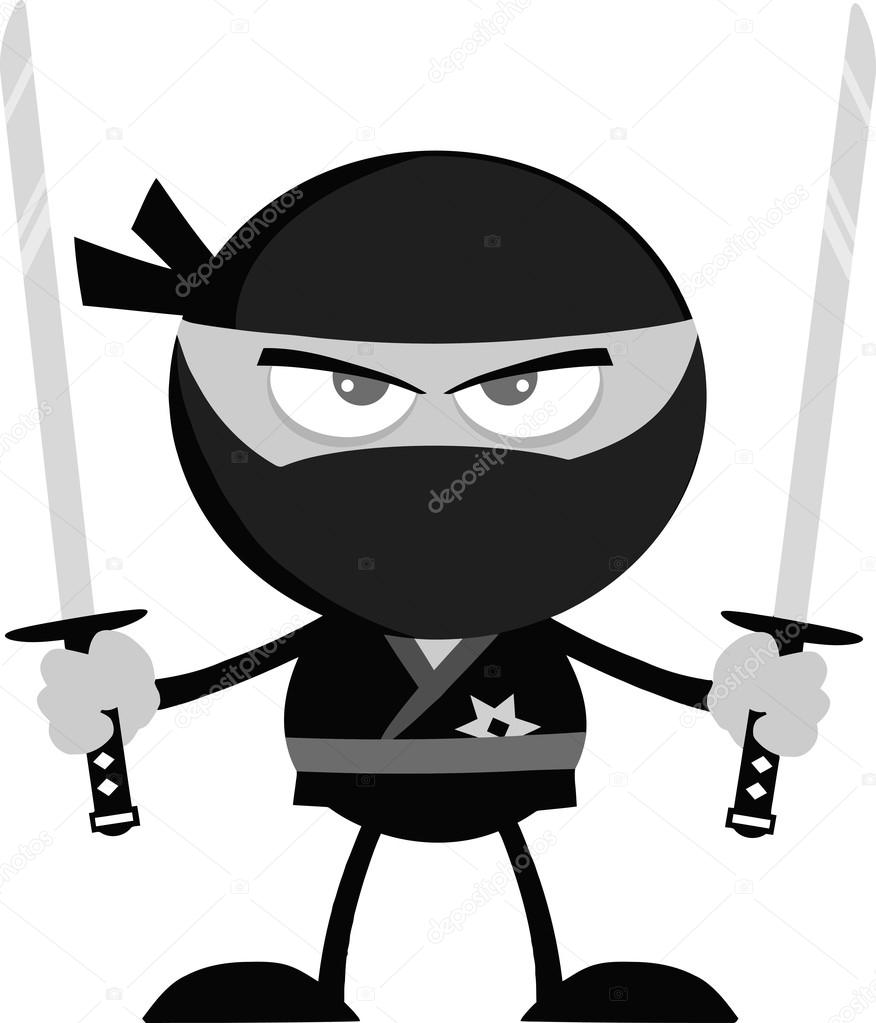 Angry Ninja Warrior Stock Vector by ©HitToon 61085587